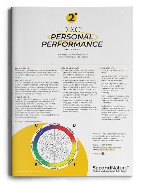 DISC Personal Performance | SecondNature